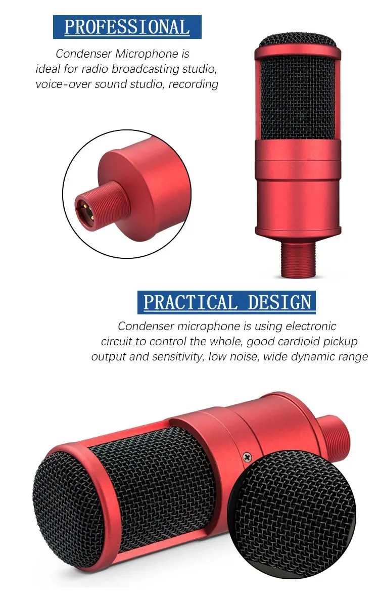 Condenser Capacitor Lectern Microphone Studio Recording For Live ...