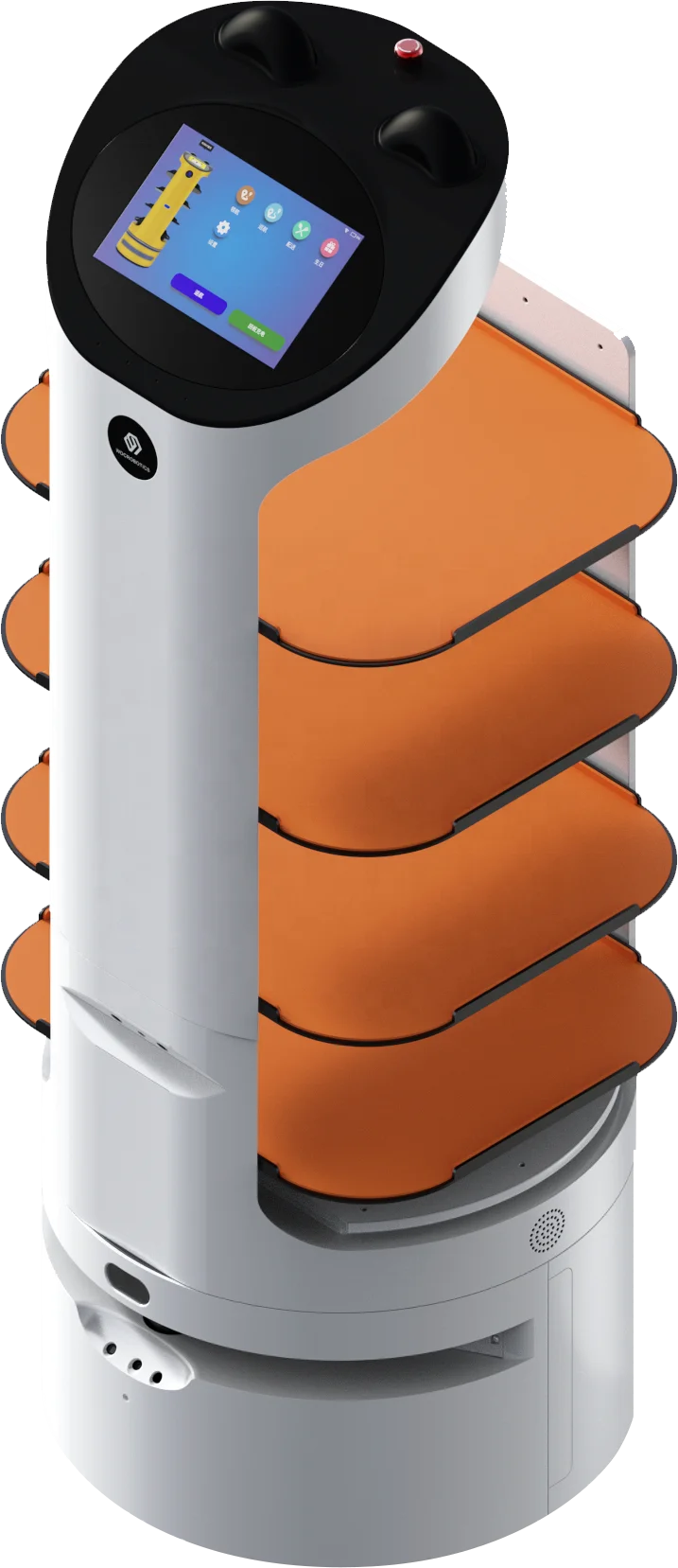 Intelligent Automatic Navigation Food Delivery Robot Smart Waiter Robot For Restaurant / Hotel ...