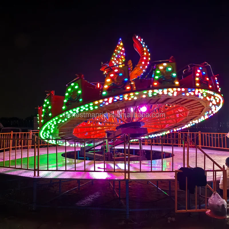 24 Seats Thrill Funfair Fire Phoenix Rides Carnival Amusement Park ...