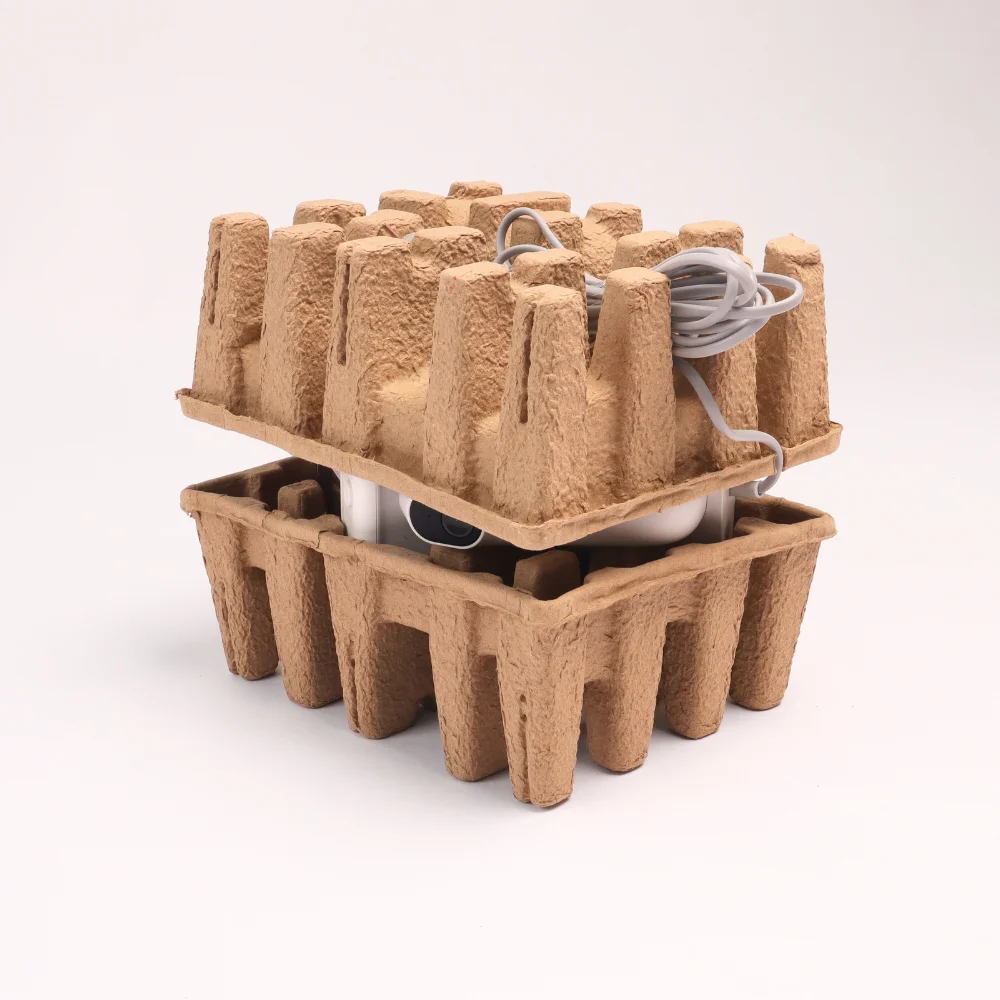 Molded Pulp Recyclable Tray Packaging Of Electronic Products Using ...