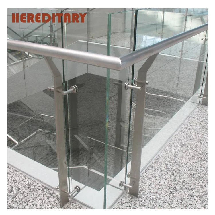 Construction Material Frosted Glass Stainless Steel Ramp Railing ...