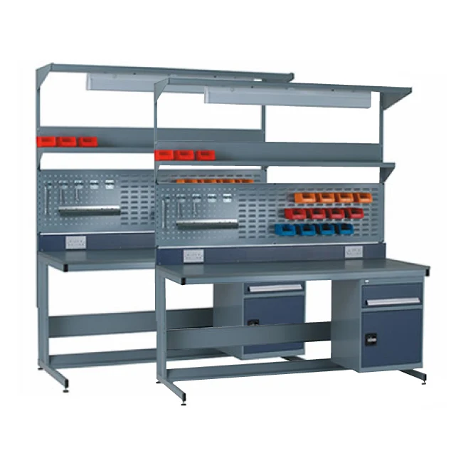 Adjustable Custom Metal Workbench Desk Heavy Duty Table Surface for ...