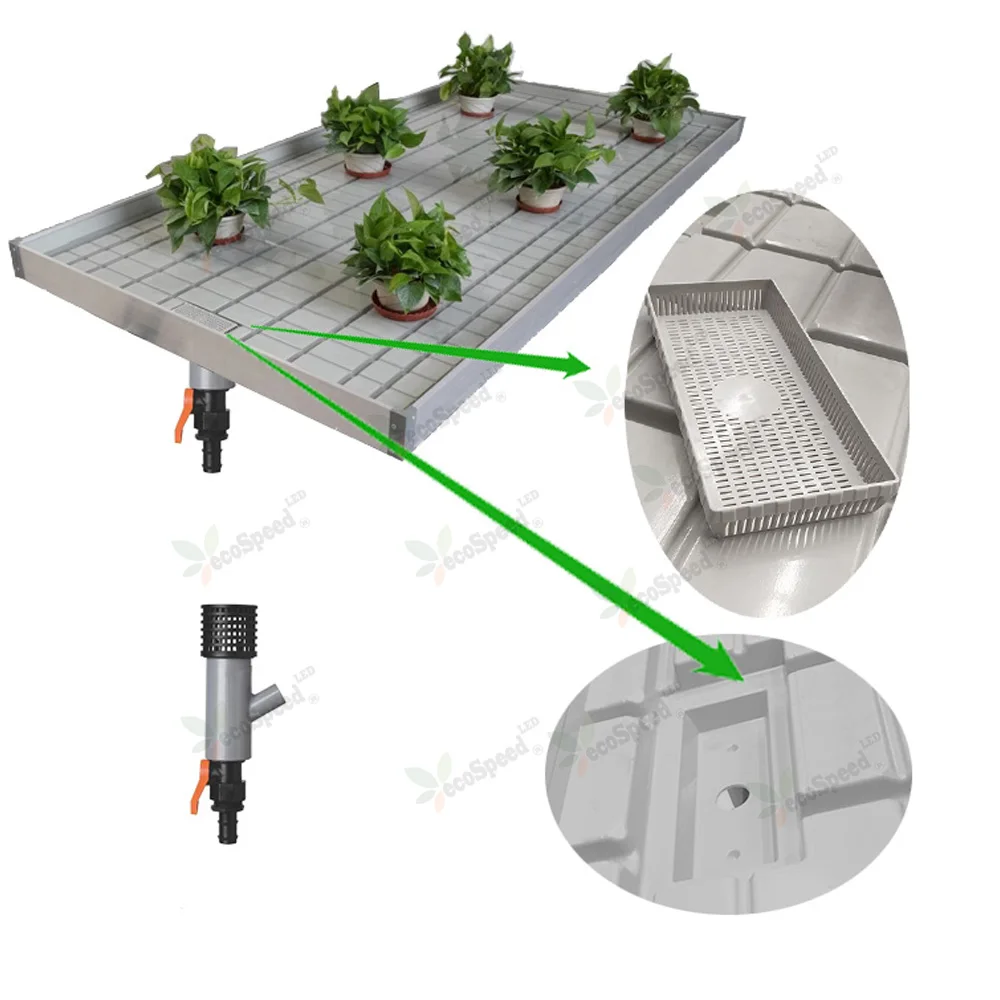 Ecospeed Hydroponic Mobile Grow Rack System Horticulture Vertical Grow ...