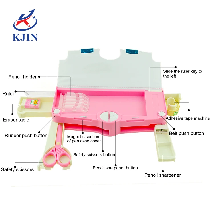Double-sided Magnetic Multi-Function Pencil Box for Students