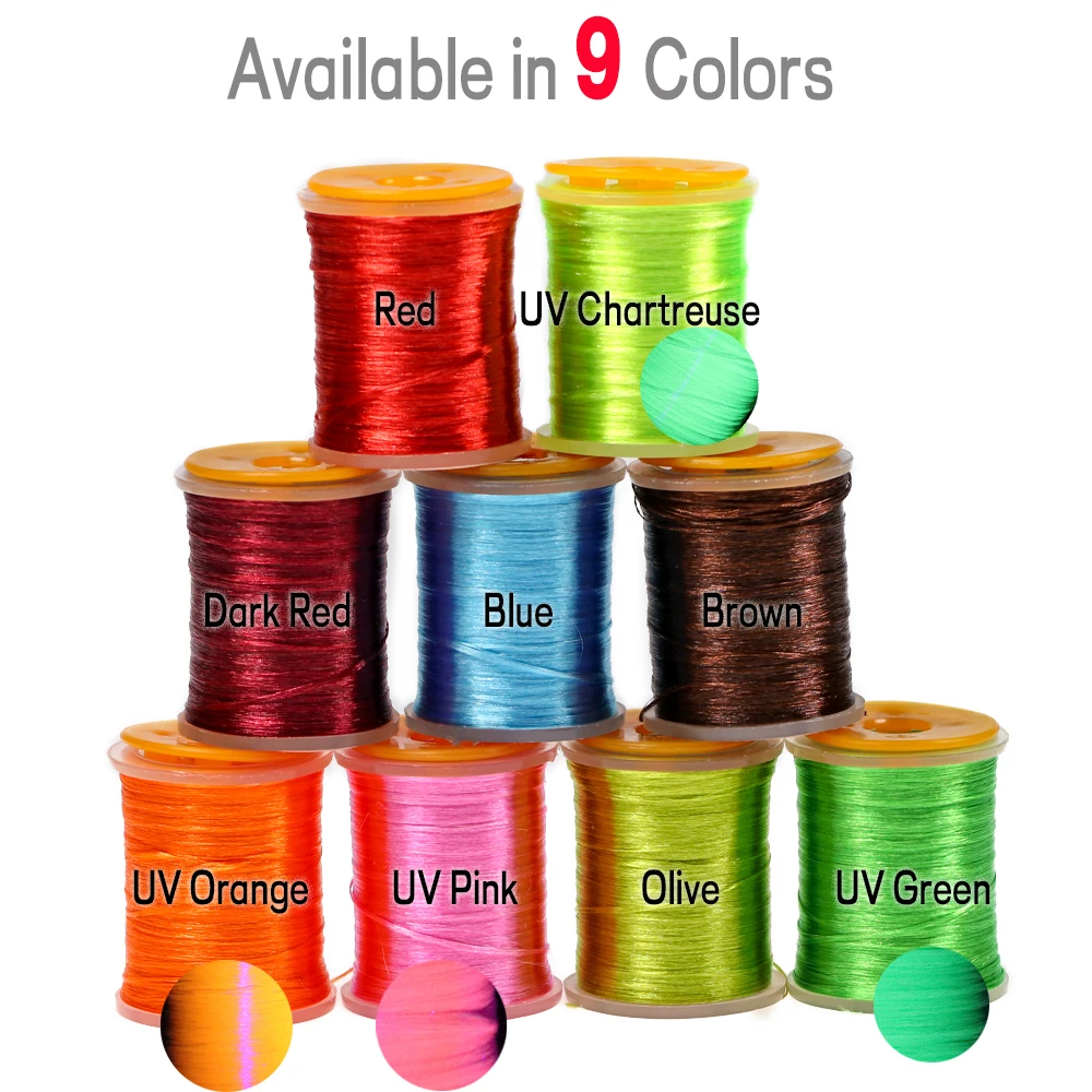 200D Fly Tying Thread - UV Highlighted for Effective Fishing