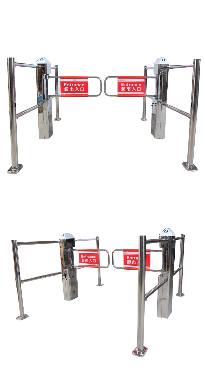 Supermarket Metal Security Swing Mechanical Barrier Gate - Buy Single ...