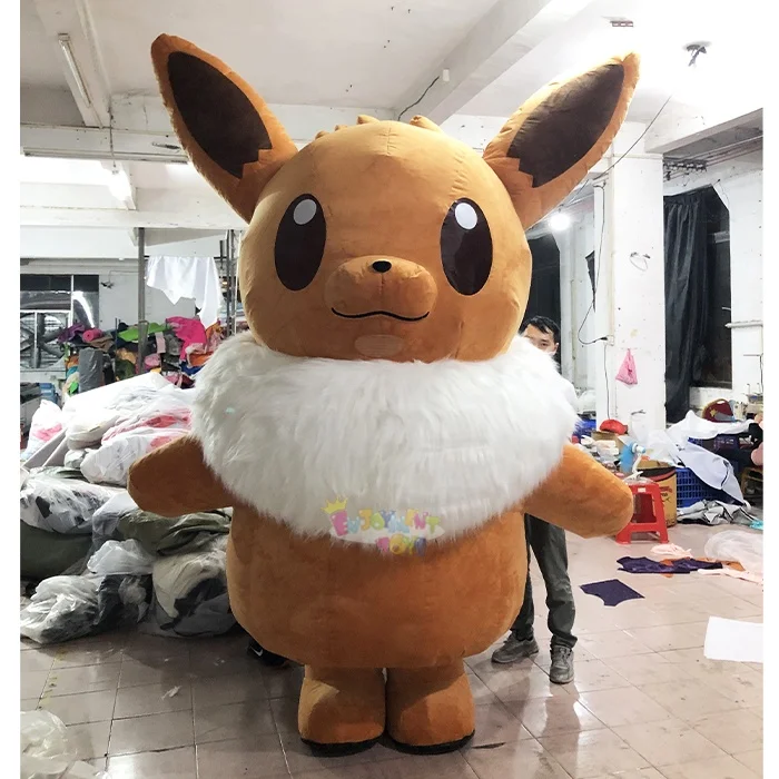 High Quality Ce 2m/2.6m Plush Inflatable Walking Animal Eevee Mascot ...