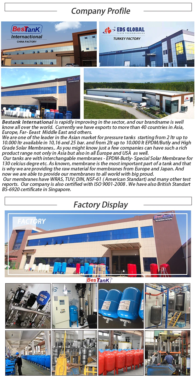 BESTANK 100L Stainless Steel Water Storage Tank - Pressure Vessel