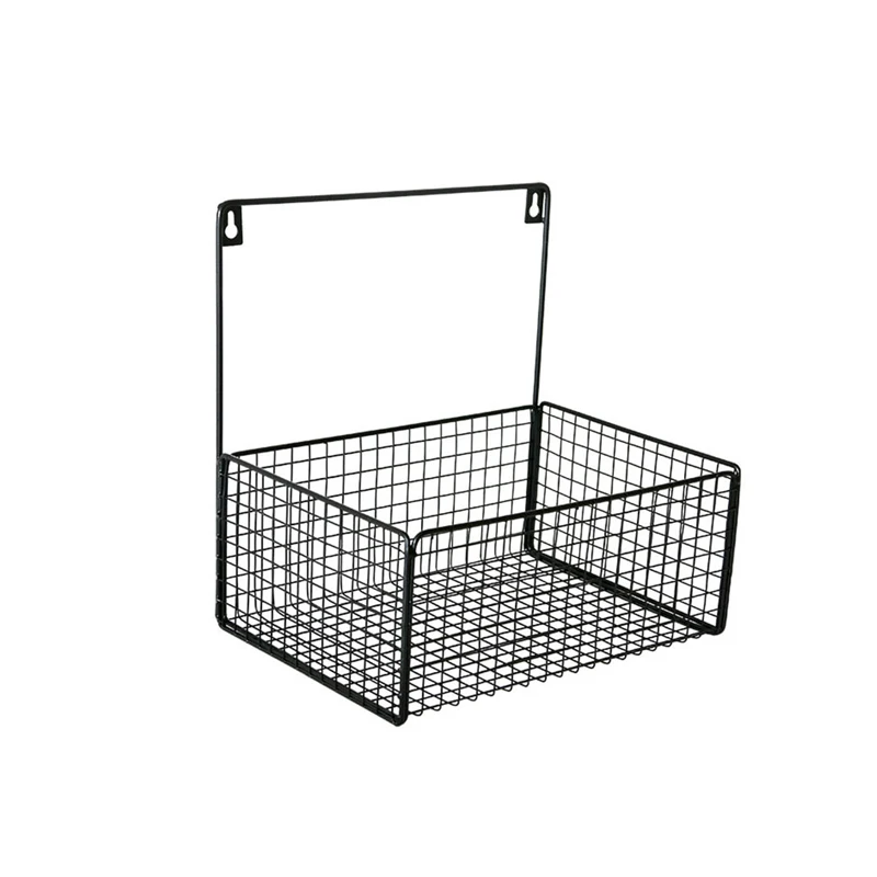 Wall Decoration Hanging Creative Black Metal Net Holder Home ...