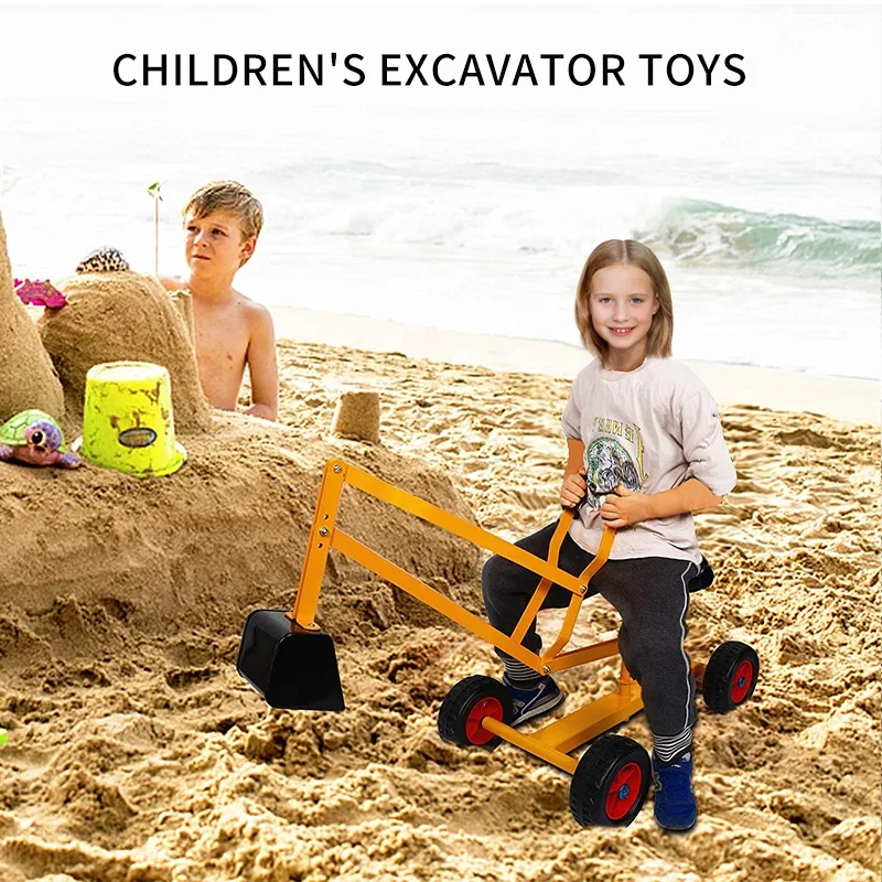 Kids Sanddigger Excavator Crane Sandbox Toy - Fun & Learning