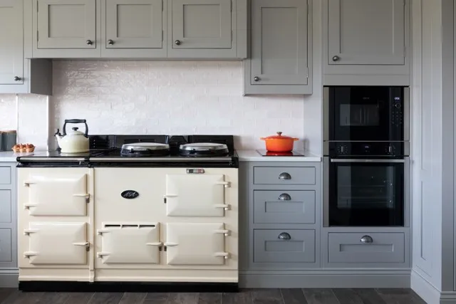 High End Curved Modern Shaker Kitchen Design With Gary Kitchen Cabinet ...