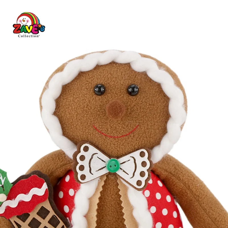 12 Inch Gingerbread Man Standing Plush Dolls Pair For Wholesale ...