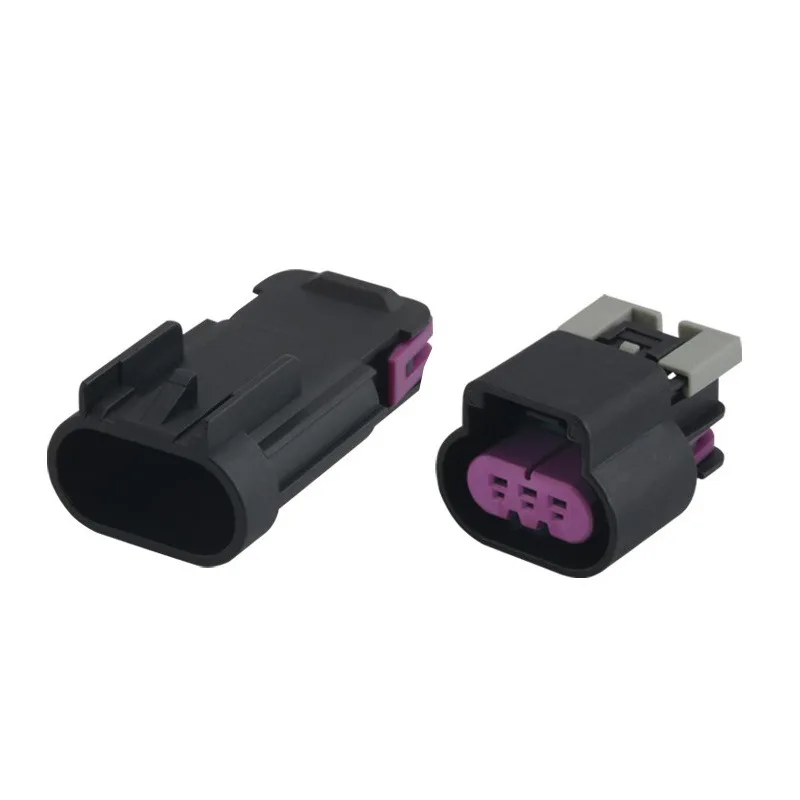 3 Pin Auto Wiring Harness Oil Pump Plug Connector Waterproof Male ...