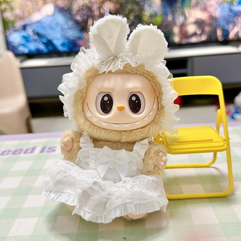 Labubu Popmart Original Labubu Clothes Collection Cute Baby Vinyl Face ...