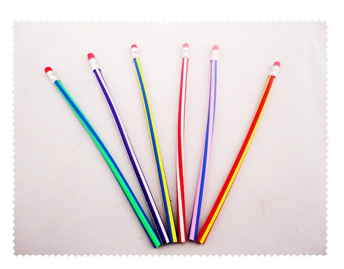 Soododo Folding Flexible Soft Pencil with Eraser for Children