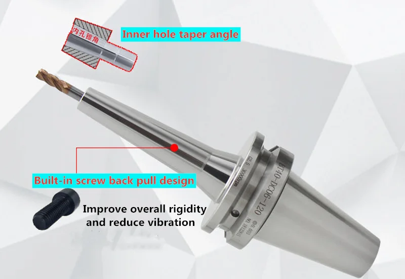 BT40 SDC6 High Speed Collet Chuck Tool Holder - ISO 20 Tool Holder ...