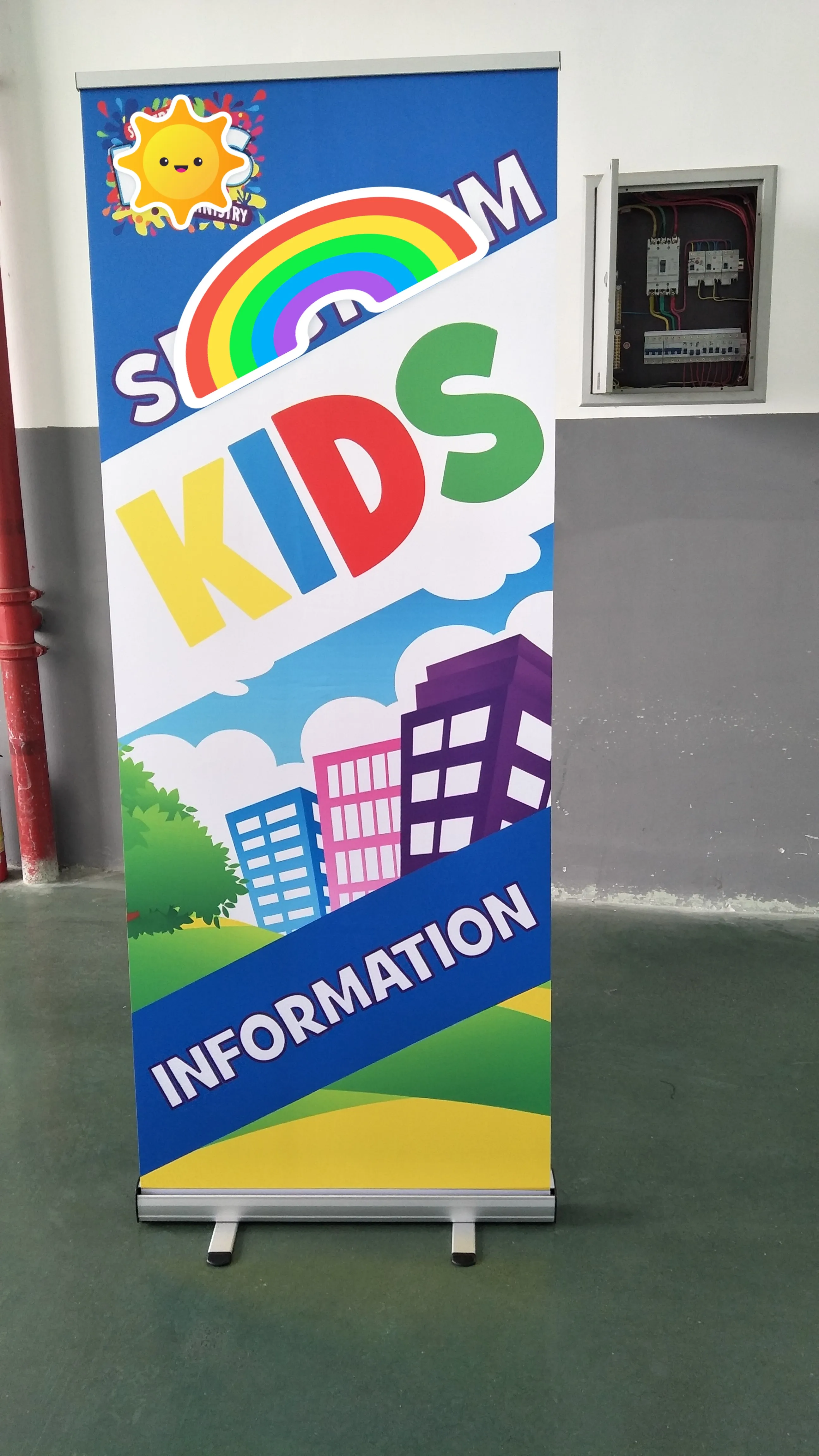 Pdyear Outdoor Advertising Scrolling Pull up Display Stand Heavy Duty ...