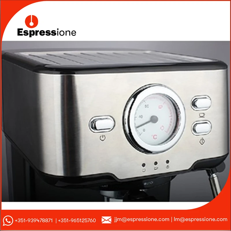 Espresso Pump-Driven Coffee and Cappuccino Machine with Gauger