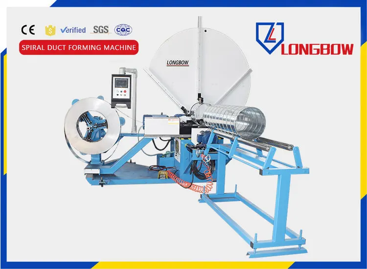 Galvanized Duct Manufacturing Equipment - Spiral Duct Forming Machine ...
