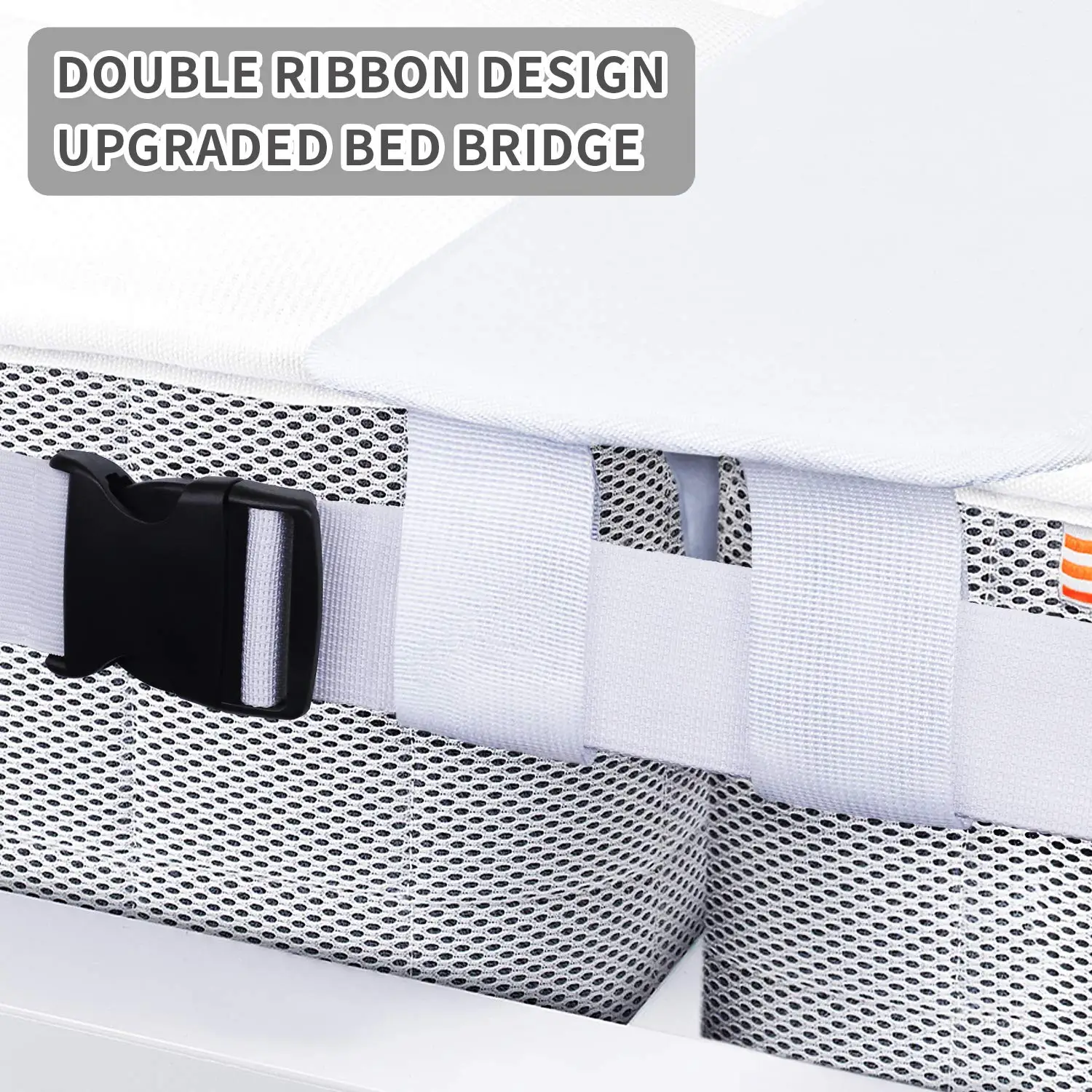 Convert Twin to King Bed with YA SHINE Adjustable Foam Bridge