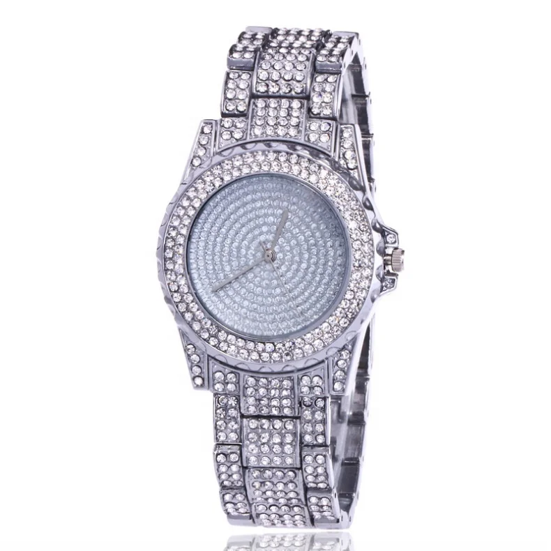 Luxury Bling Bling Crystal Ladies Rhinestones Watches