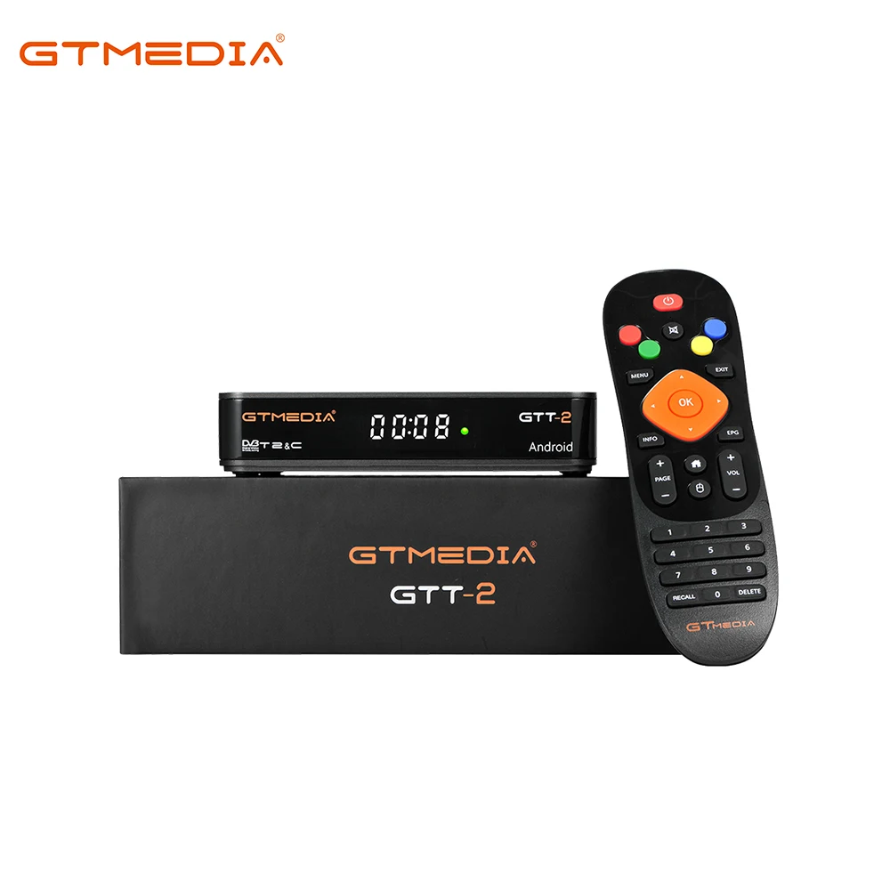 Set Top Box 4k Satellite Receiver 1080p Hd Iptv Android Gtt-2 Dvb-t/t2 ...