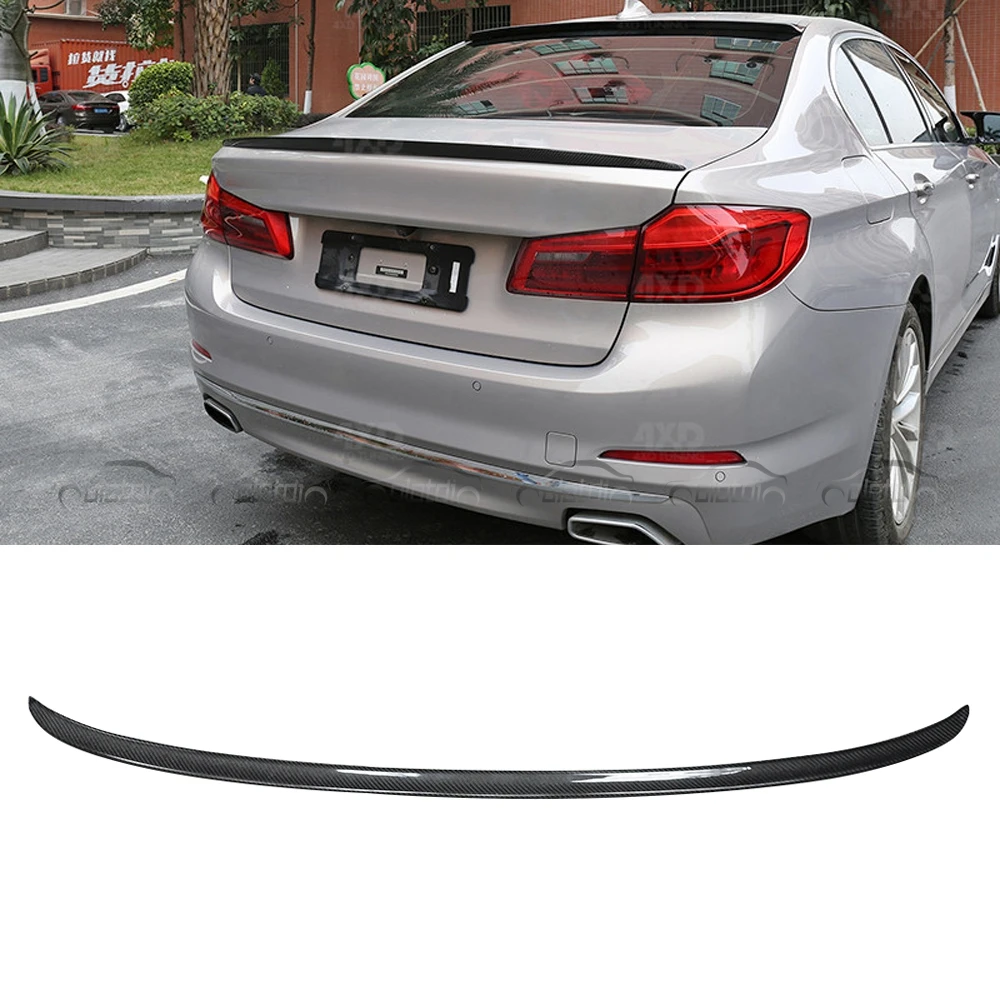 M Style Carbon Fiber Rear Spoiler Car Trunk Lip Auto Boot Wing Spoiler ...