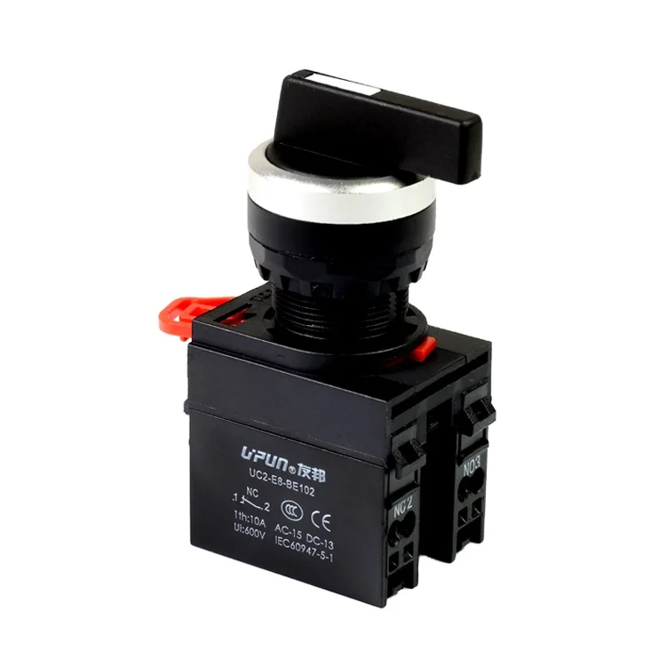 Selector Switch With Long Handle,2,3 Position Uc2-e8 Push-in Plastic ...