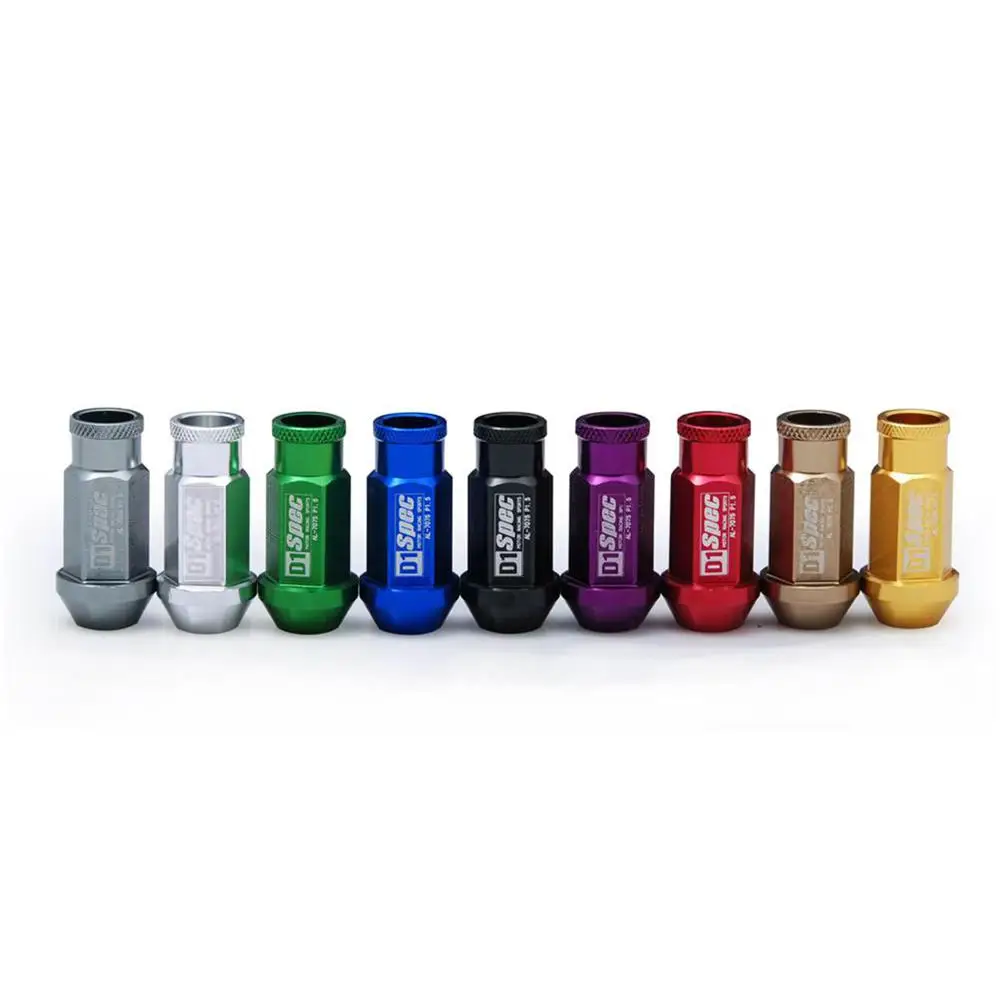 D1spec Jdm Billet Aluminum Wheel Racing Lug Nuts P:1.25,L:52mm 20pcs ...