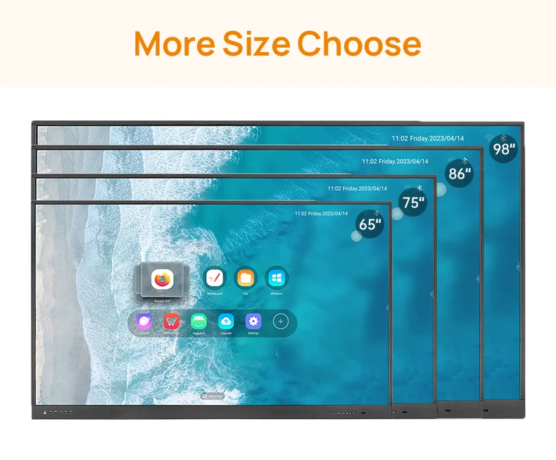 86inch Interactive Transparent Hard Anti-glasses Smart Interactive ...