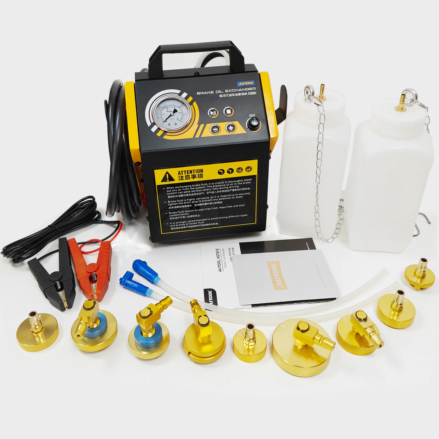 AUTOOL AST612 Electric Pulse Automatic Brake Oil Change Machine 12V DC ...