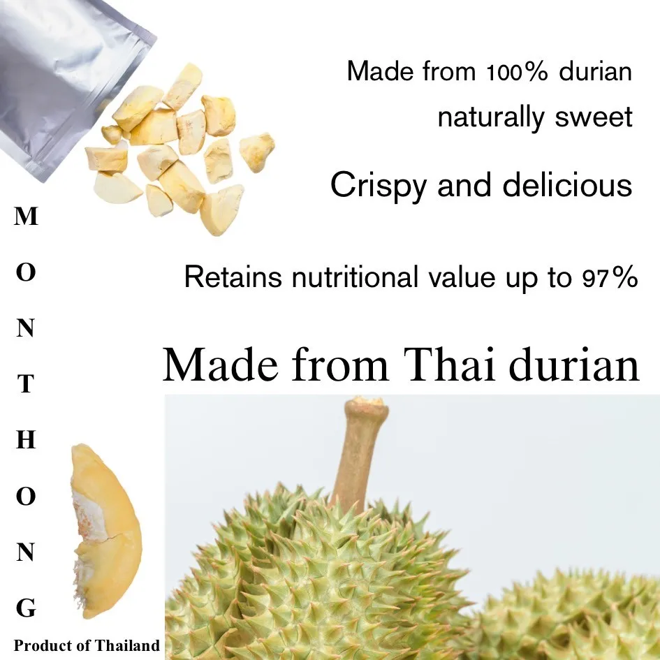 Thailand Fruit Best Seller Freeze Dried Durian Fruit Snack Good For ...