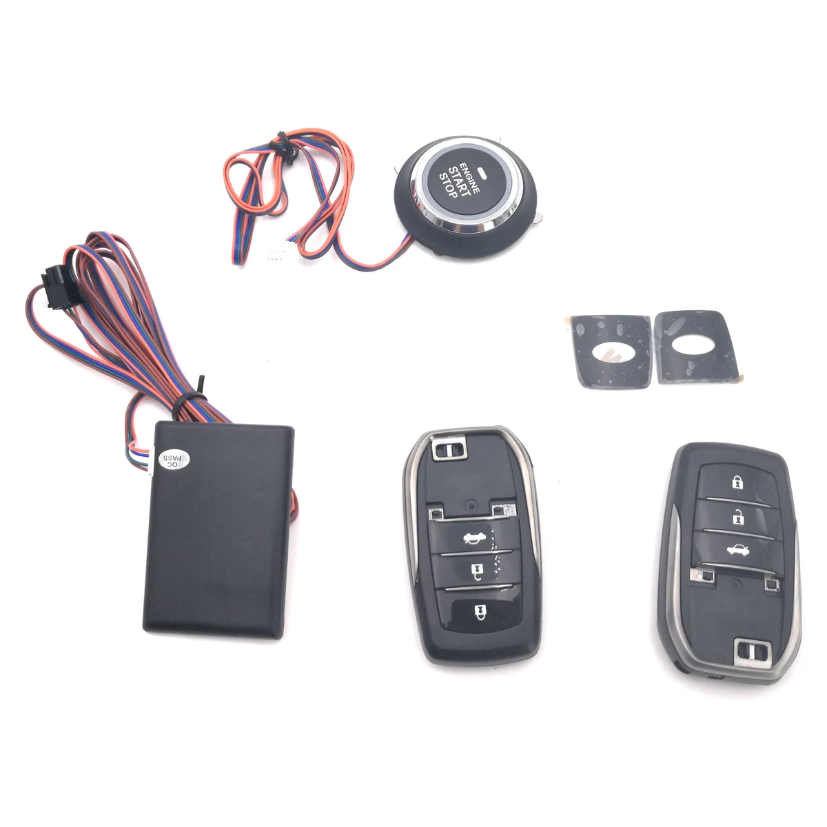 Toyota Fortuner 2018 Push Button Starter Kit - PKE Alarm