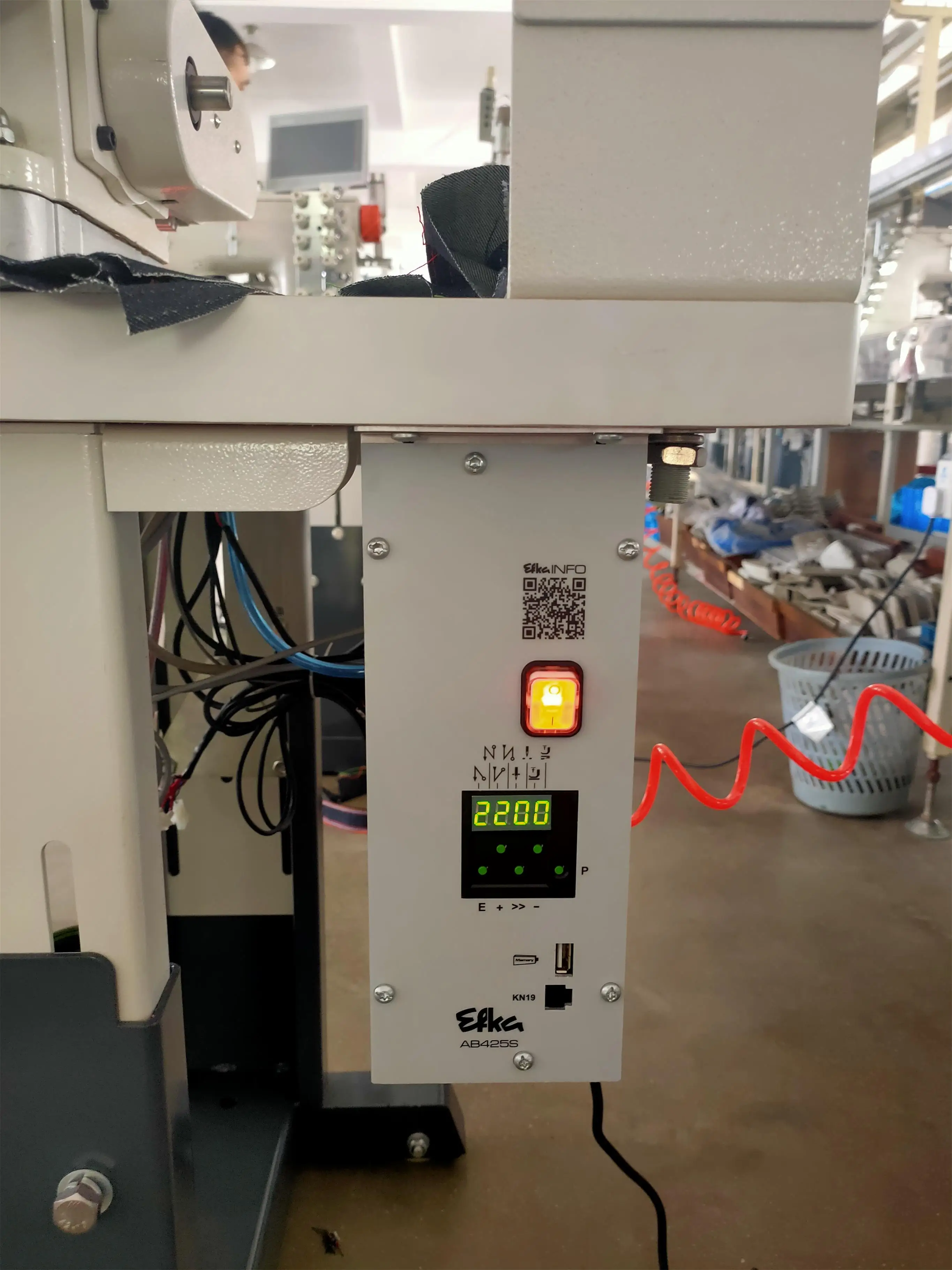 Qs-9104utc Jeans Automatic Waistband Multi Needle Sewing Machine With ...