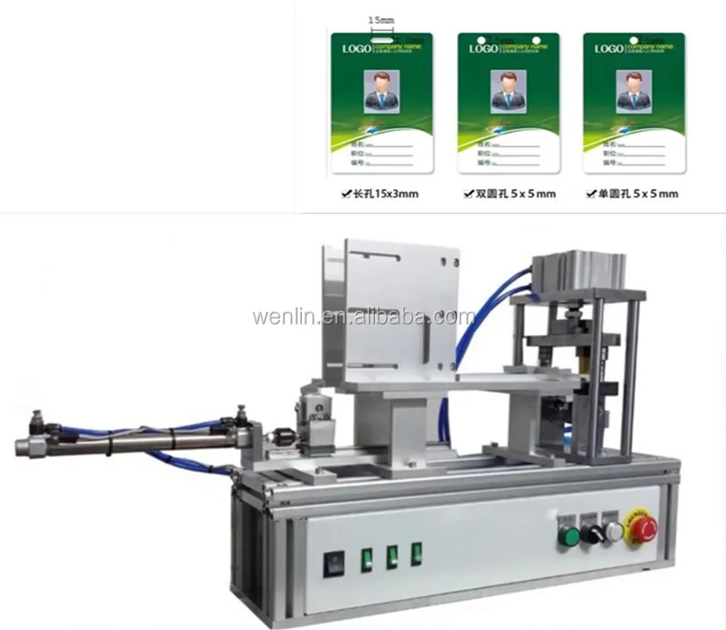 Automatic Hole Punching Machine For Pvc Plastic Cards - Buy Drilling ...