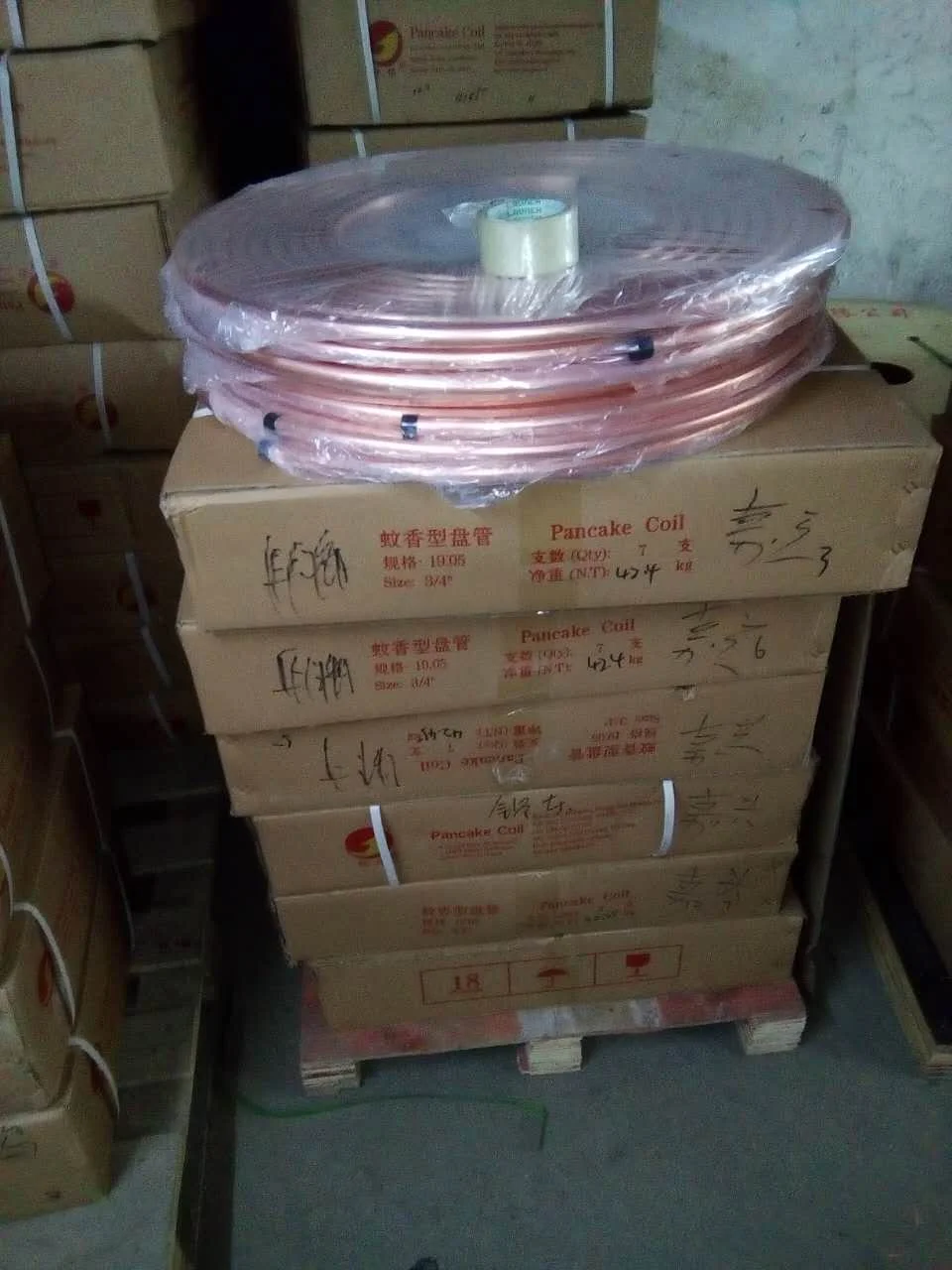 R410A 99.99% CU Pancake Copper Pipe 3/8"*0.8" HVAC Systems Parts for ...