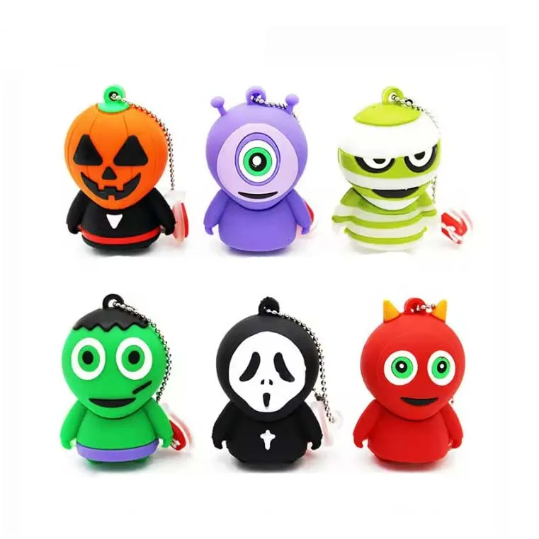 Cartoon Ghost Usb Flash Drive 4GB 8GB U Disk 16GB 32GB Pen Drive 64GB ...