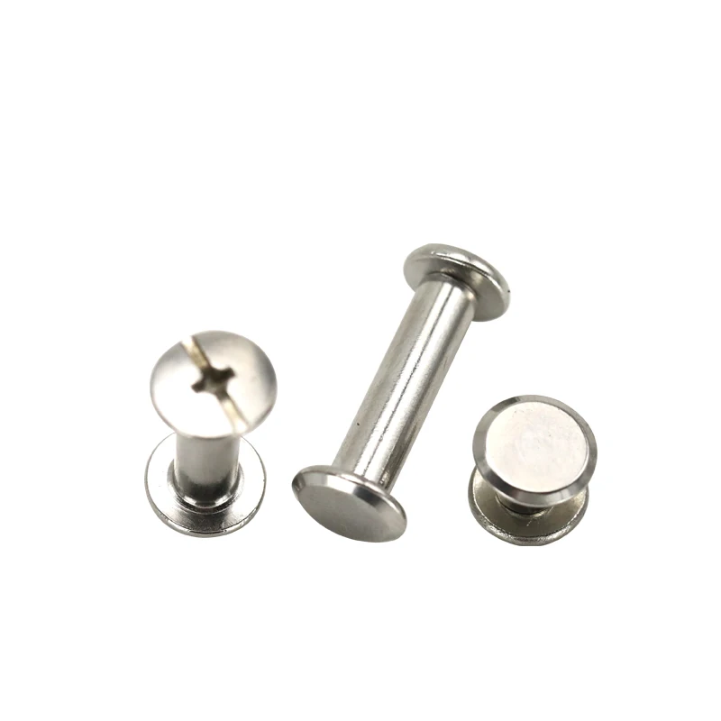 Fastener Product Ss304 Flat Stainless Steel Chicago Screw For Leather ...