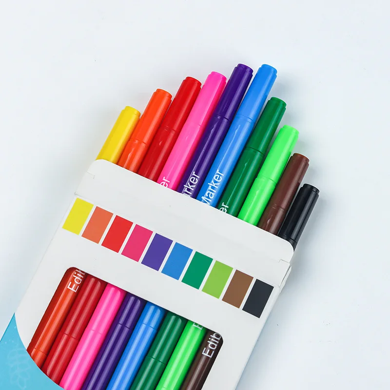Double-side Diy 10colors Edible Pigment Marker Pen Eco-friendly Biscuit ...