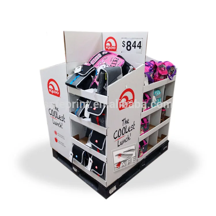 Cardboard T Shirt Display Stand Corrugated Tshirt Pallet Display - Buy ...