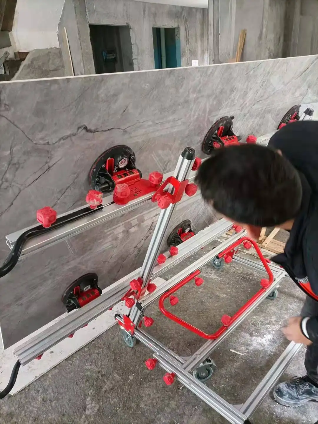 Large Format Tile Trolley Lift And Move System Carry Tools Transport ...