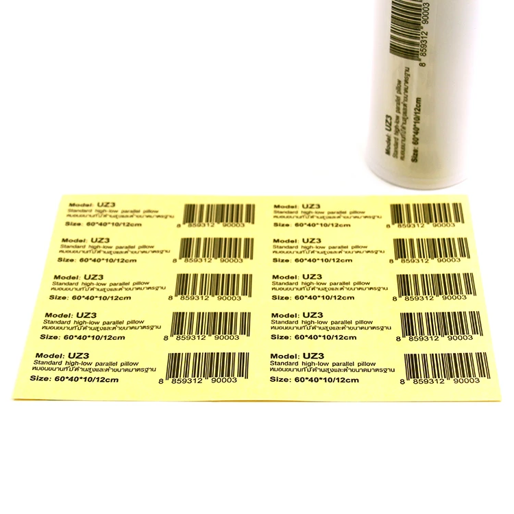 Wholesale Customized Waterproof Oil-proof Barcode Label Sticker Roll ...