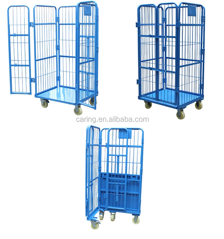 Foldable Roll Cage Trolley - 500kg Capacity Hand Truck