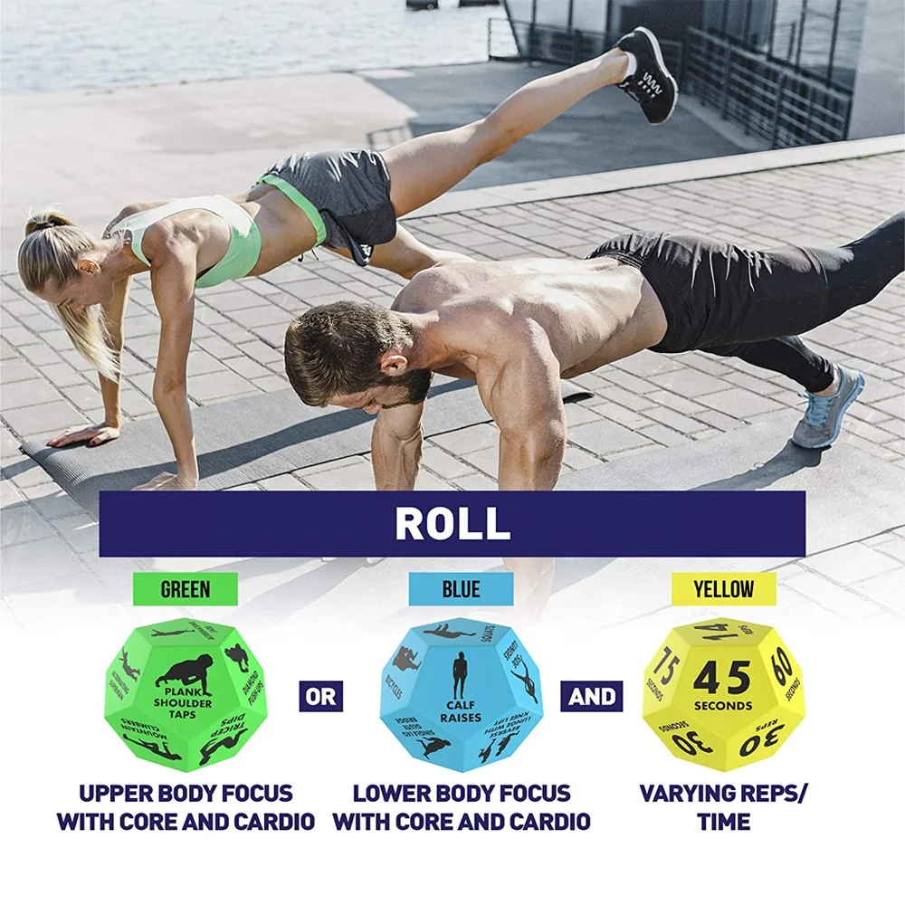 ZONWINXIN Exercisefor Workout Yoga Dice Anti Stress Dice Game Toy Dice ...