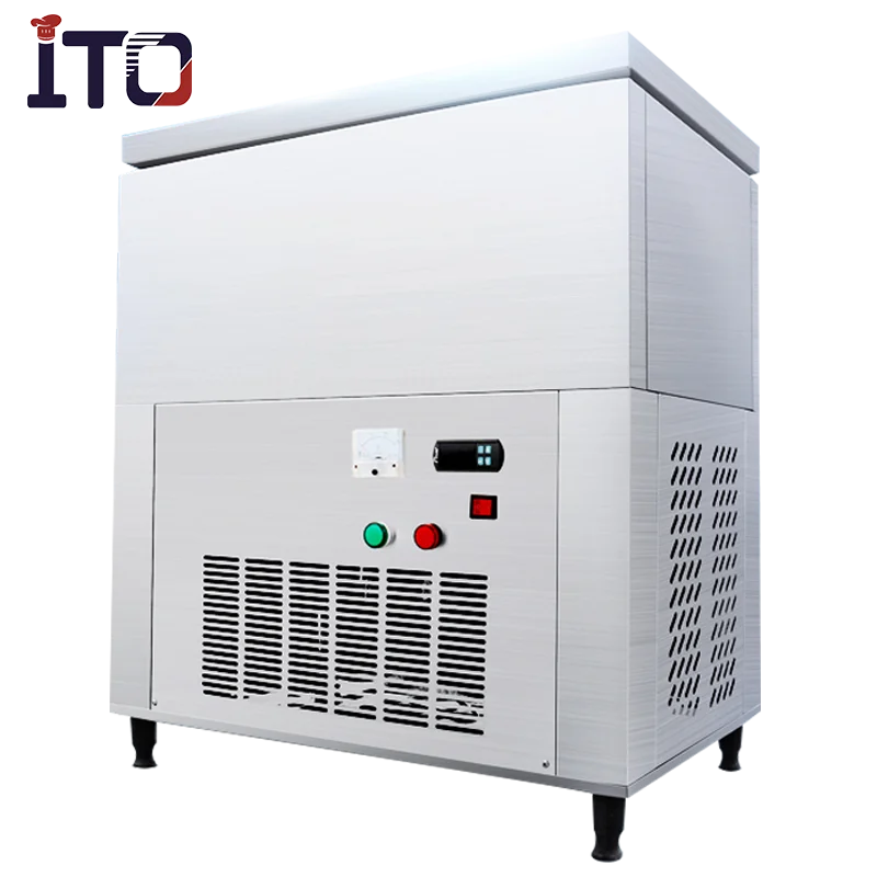 Refrigerator Snow Ice Flake Machine Commercial Cylinder Snow Ice Block ...