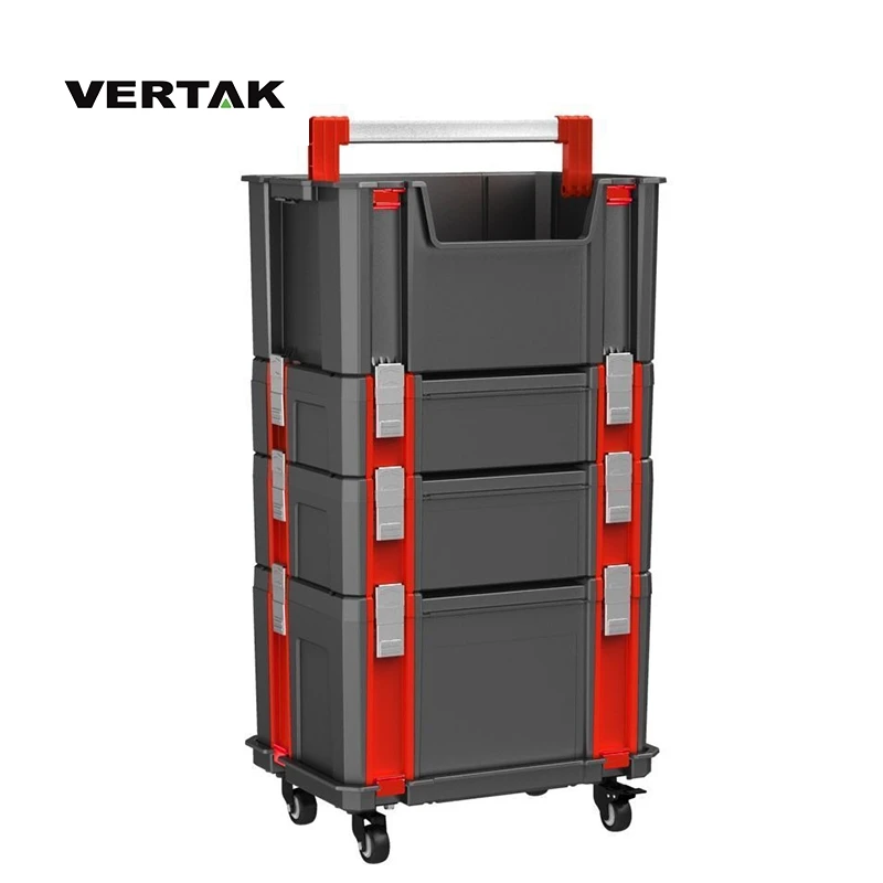 Vertak Rolling Tool Box Trolley Toolbox Storage Set Trolley Tools Cabinet With Wheel Toolbox ...