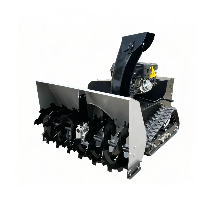 Industrial Radio Controlled Snow Blower Robot Remote Control Gasoline ...