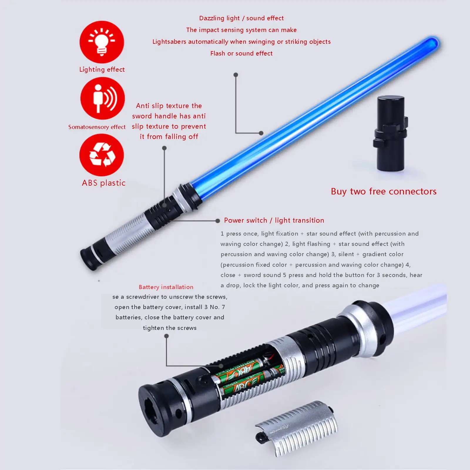 Cheap Glowing Toys Light up Saber Telescopic Extendable Collapsable ...