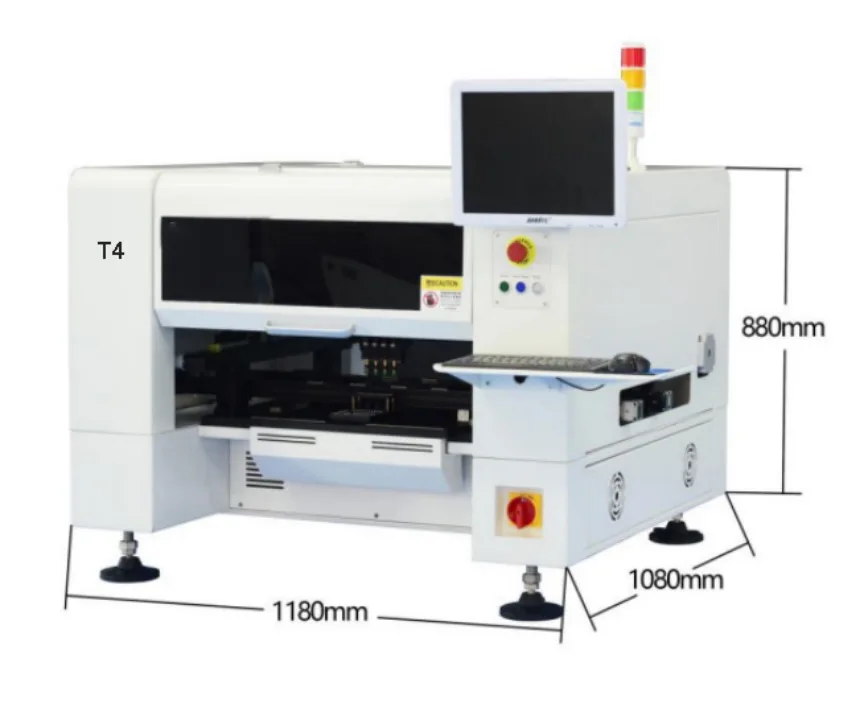 Automatic SMT Chip Mounter Desktop Smd Pick and Place Machine T4 ...