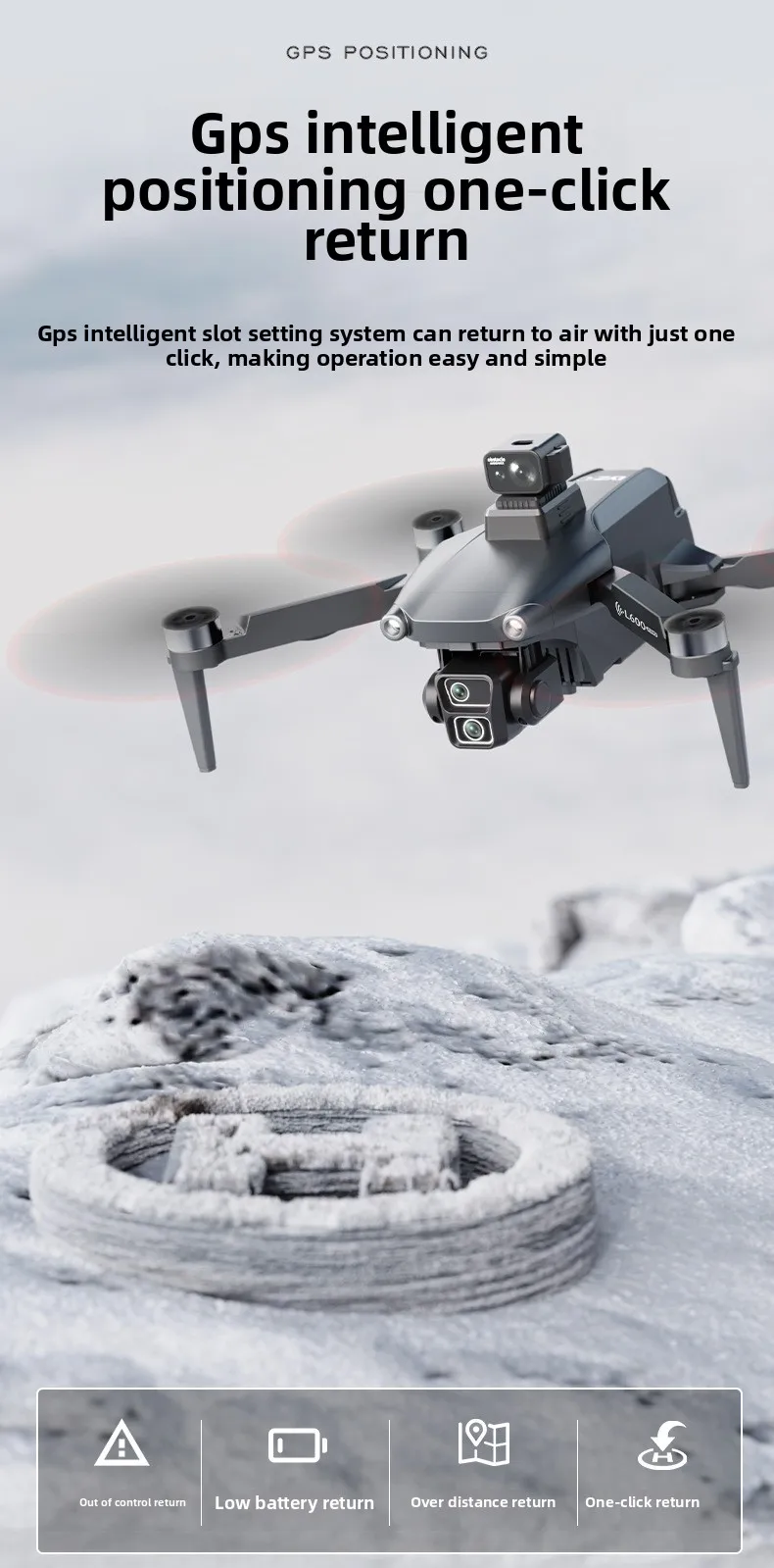 L600-1 Pro Max Brushless Motor Gps 5g Wifi Rc Fpv Quadcopter Laser ...